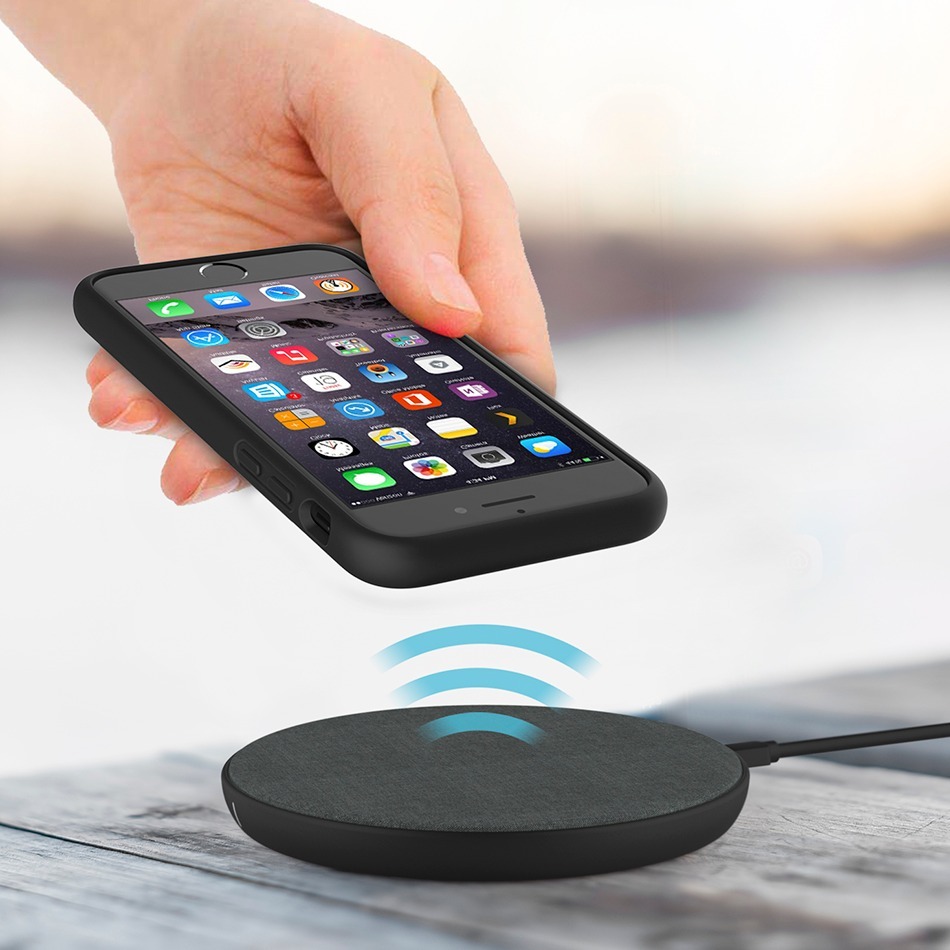 10W Canvas Fast Wireless Charger / Qi Charging Pad